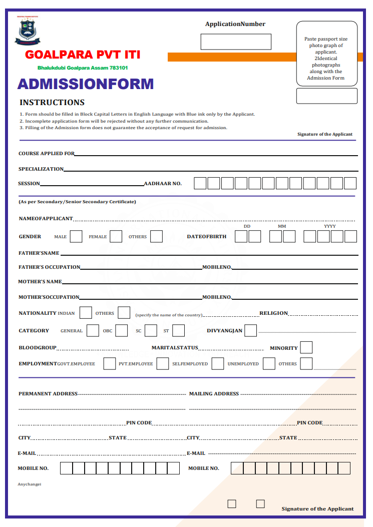 Admission – itigoalpara.org